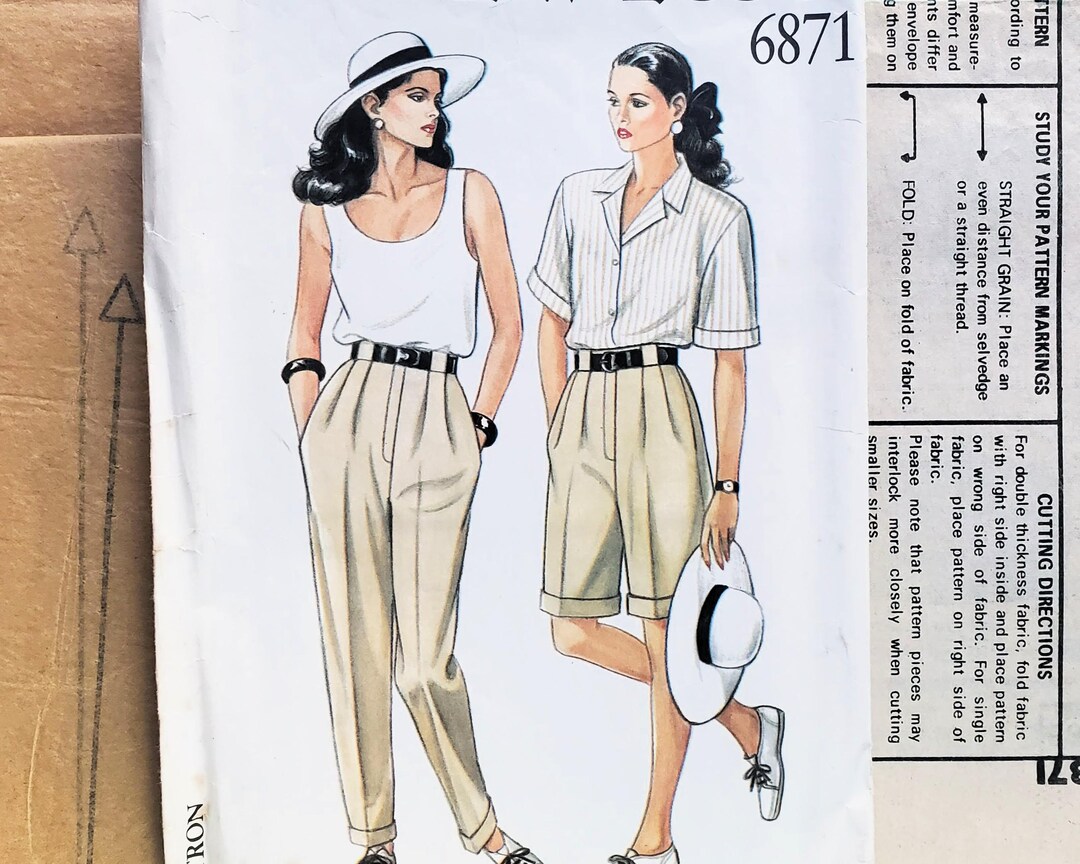 New Look 6871 Sizes 8, 10, 12, 14, 16, 18 Shorts and Pants - Vintage ...