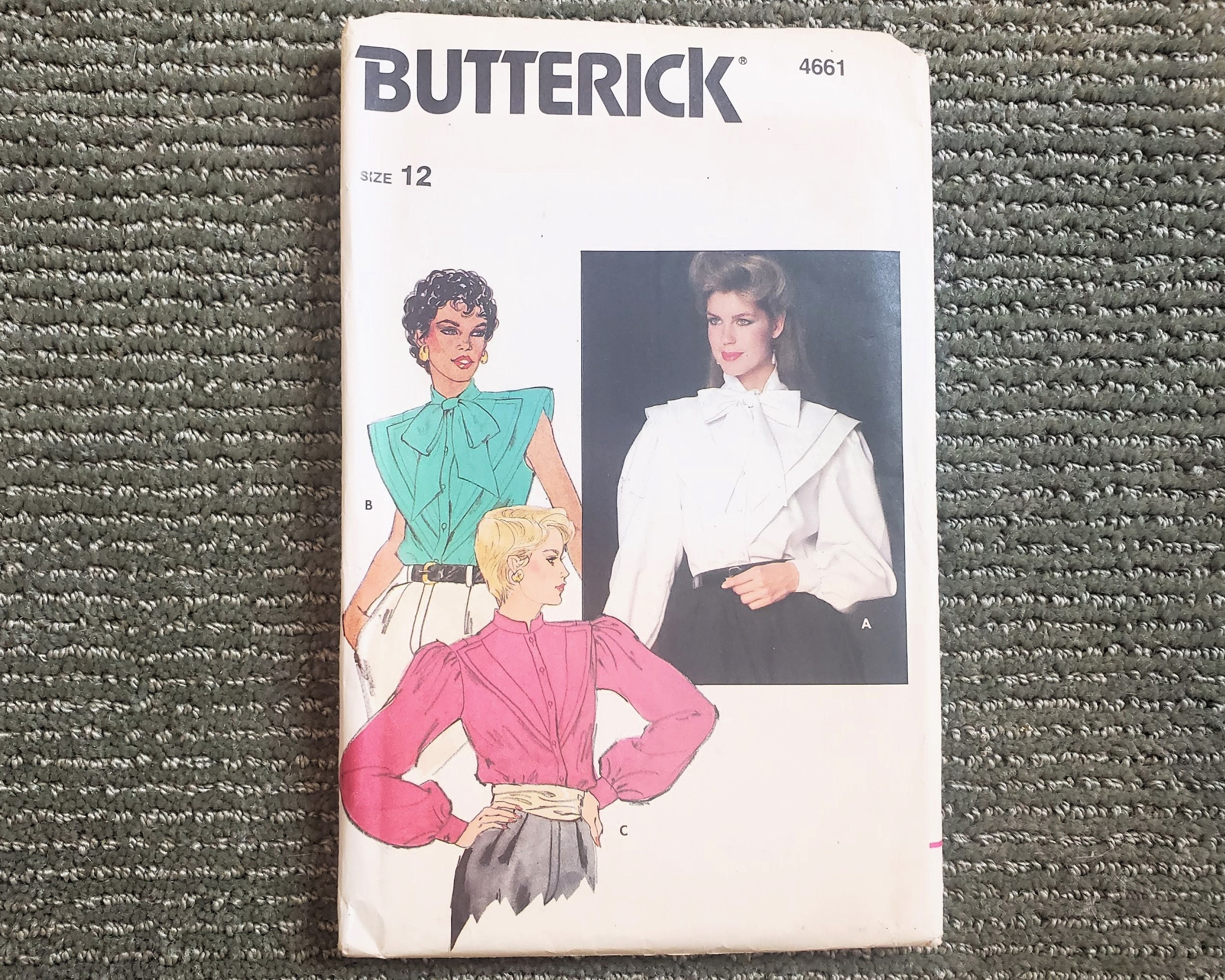 You Choose 1980s Blouse Patterns Ruffles, Ties, Tucks, Jabots, Gathers ...