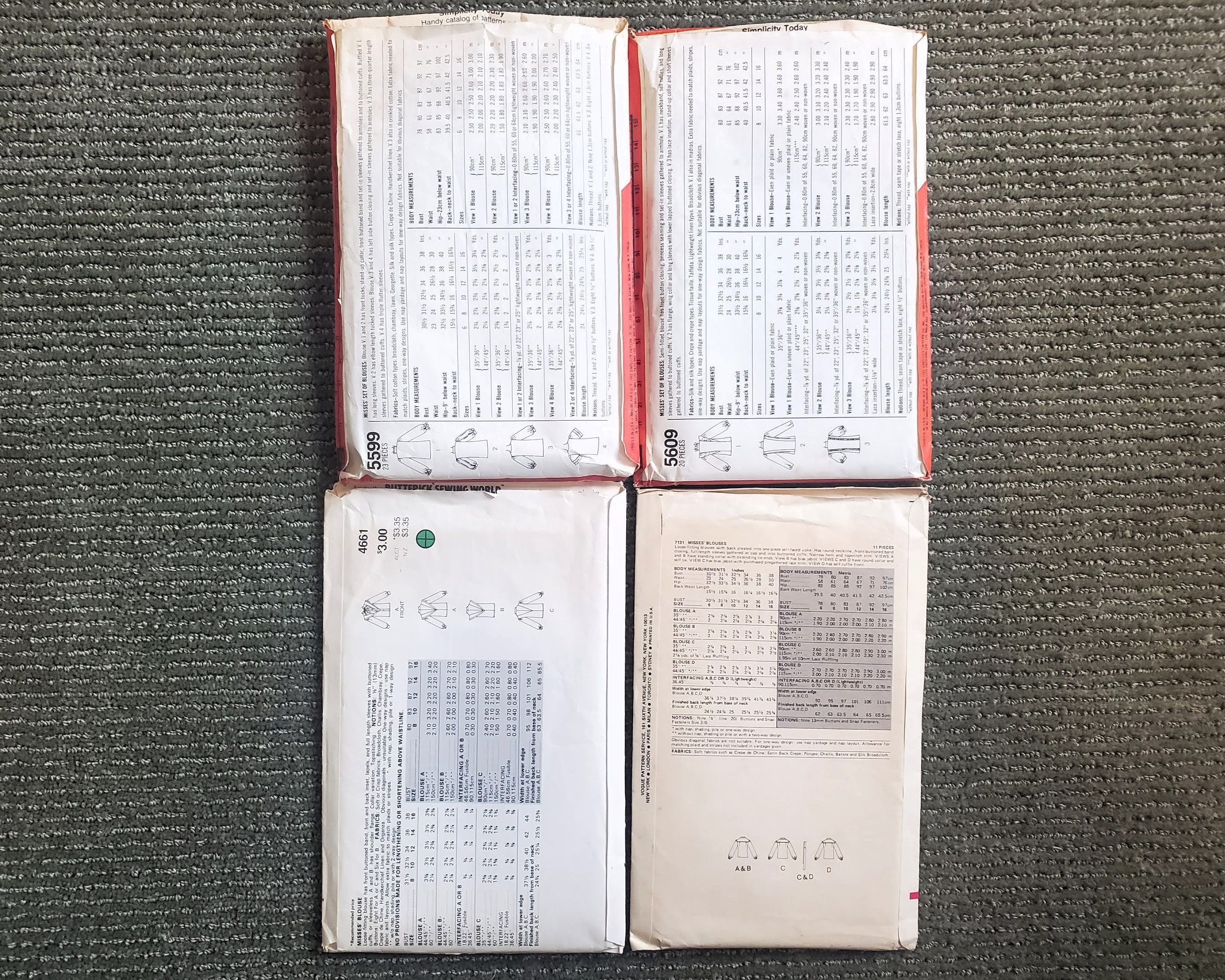 You Choose 1980s Blouse Patterns Ruffles, Ties, Tucks, Jabots, Gathers ...