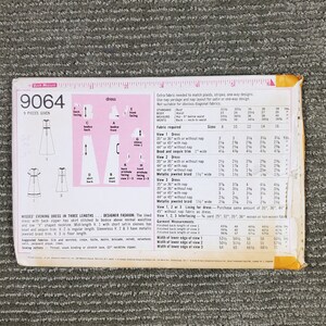 Simplicity 6094 Evening Dress in 3 Lengths - Sz 8, Bust 31.5 Vintage ...