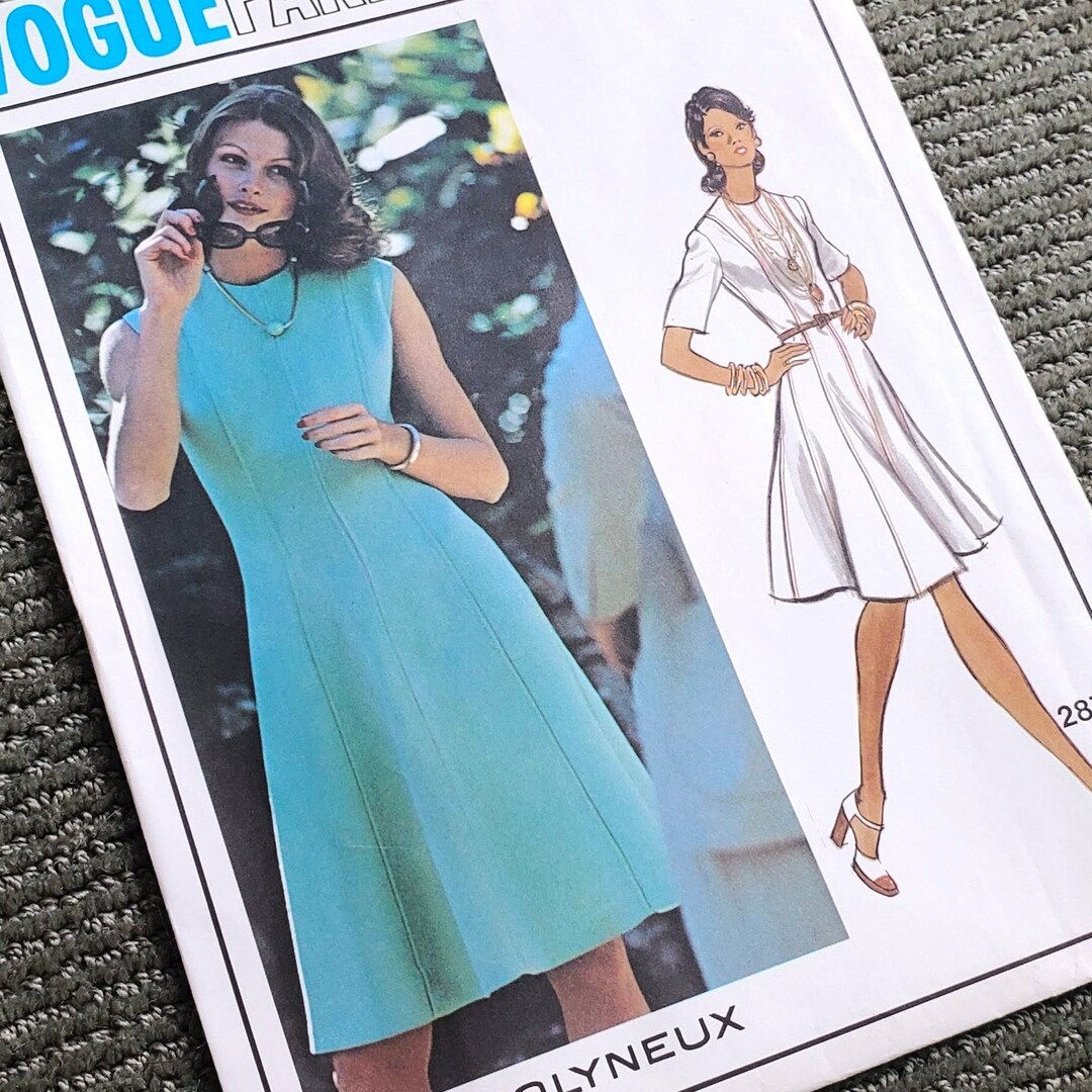 Vogue Paris Original 2872, UNCUT, Molyneux Fit and Flare Dress, Size 8 ...