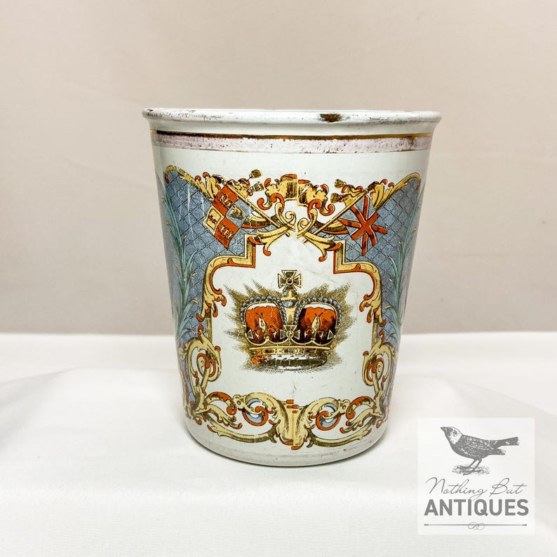 Antique Queen Victoria 1897 Jubilee RARE Enamelware Commemorative ...