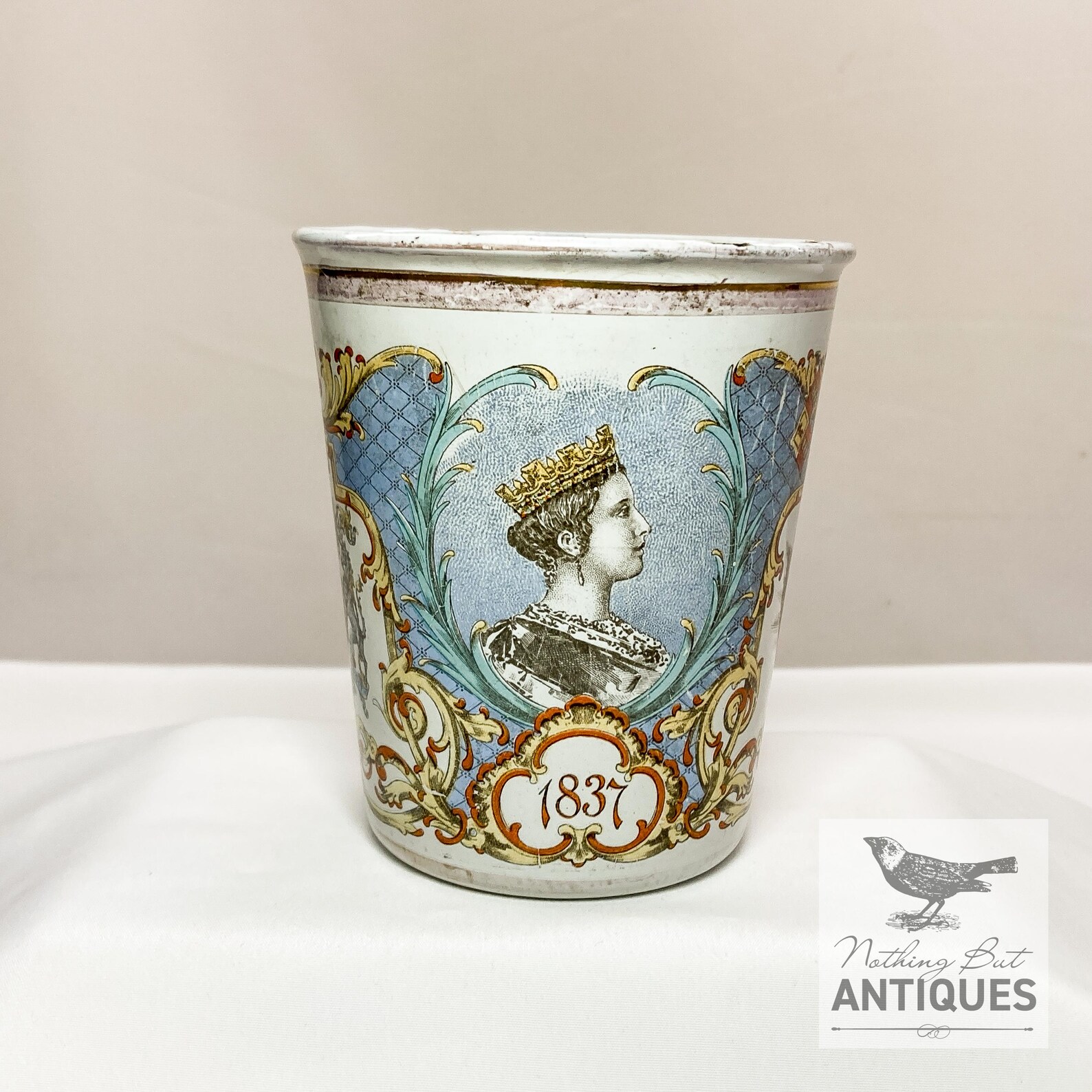 Antique Queen Victoria 1897 Jubilee RARE Enamelware Commemorative ...