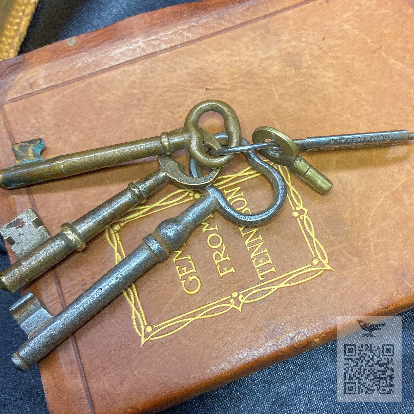 REAL Antique Edwardian Skeleton Keys, Mostly Brass, Collection of 4 ...
