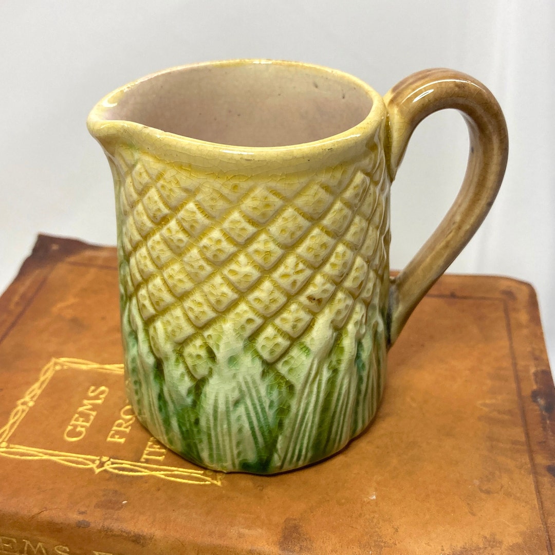 Antique Majolica Pineapple Small Pitcher in Very Good Condition C ...