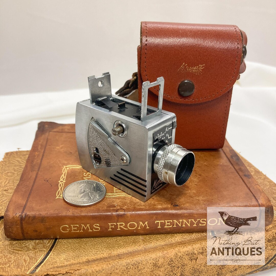 Vintage MCM Mini Universal Minute 16 Camera With Original Leather Case ...