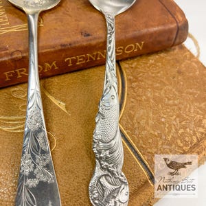 Antique Sterling Silver Souvenir Spoons, Kansas City MO, Fort Smith ARK ...
