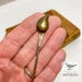 Antique Victorian Snuff Box With Snuff Spoon, Lacquered Paper Mache ...