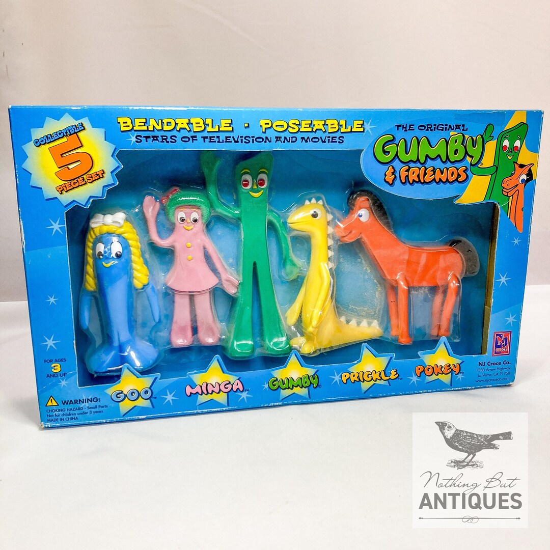 Vintage Gumby Pokey & Friends Posable Figures, Prema New in Unopened ...