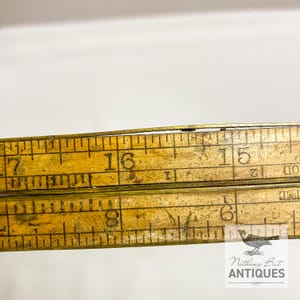 Antique Stanley 24-inch Folding Ruler, Stanley Rule & Level Co. No. 62 ...