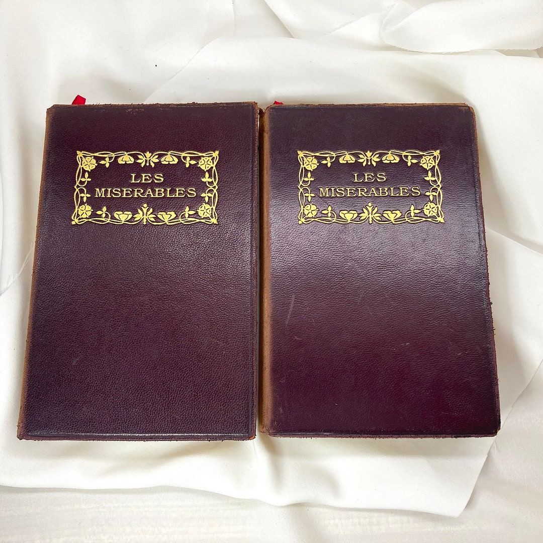 Victorian Les Mesirables Victor Hugo Early Editions Books Vol I and II ...