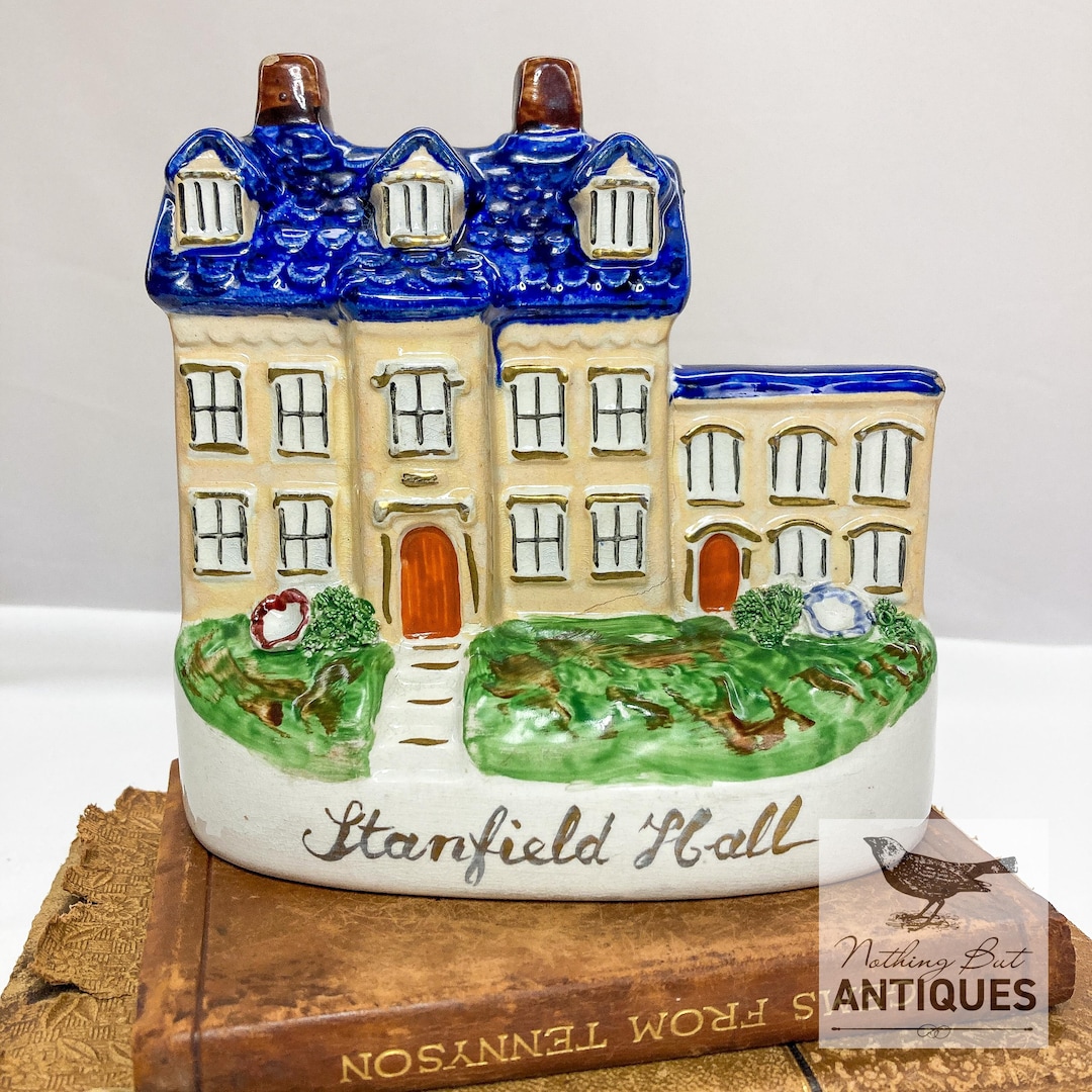 Antique Staffordshire Stanfield Hall Figurine, RARE Hand Painted, Ca ...