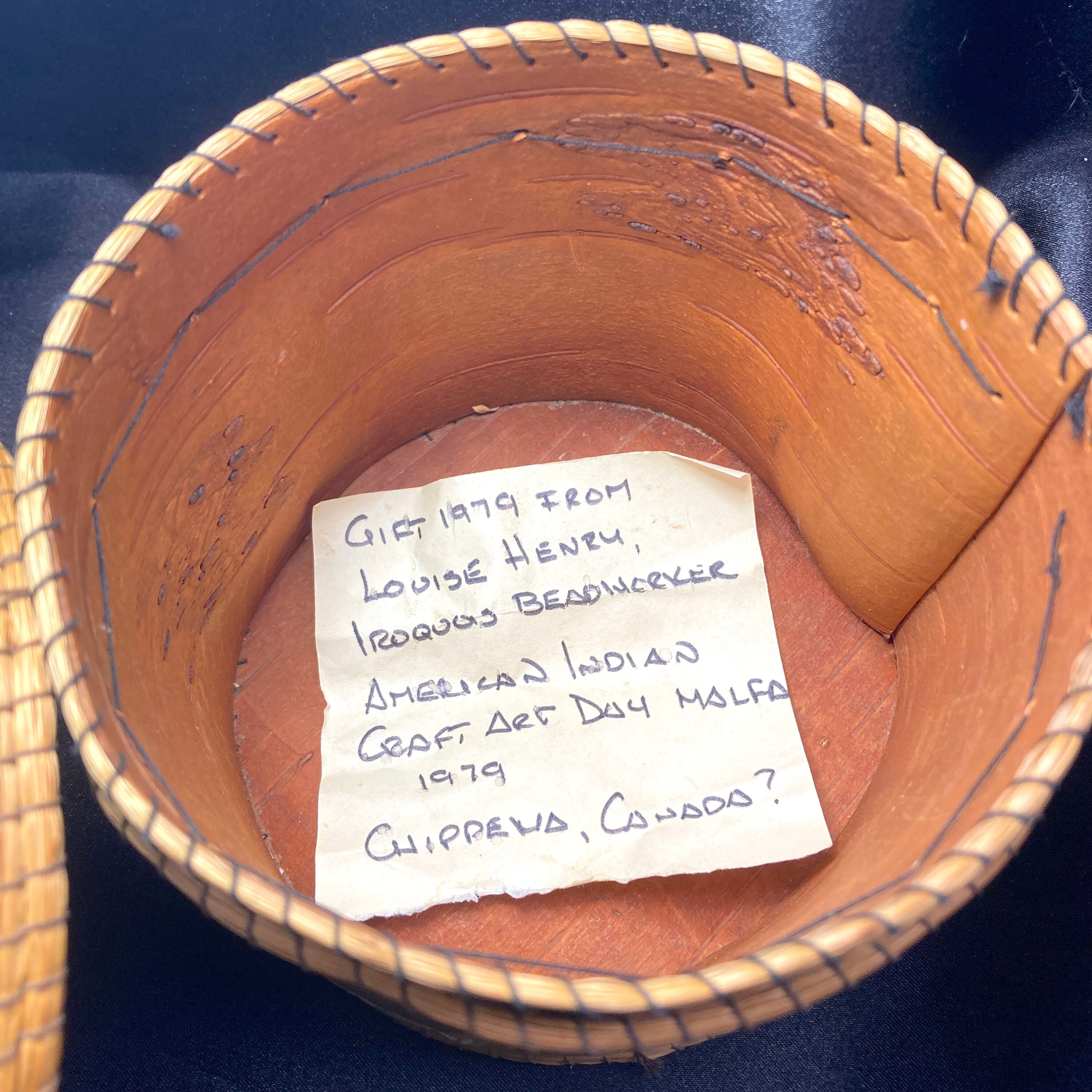 Native American Basket Vintage Porcupine Quill Birch Box C. 1979 - Etsy