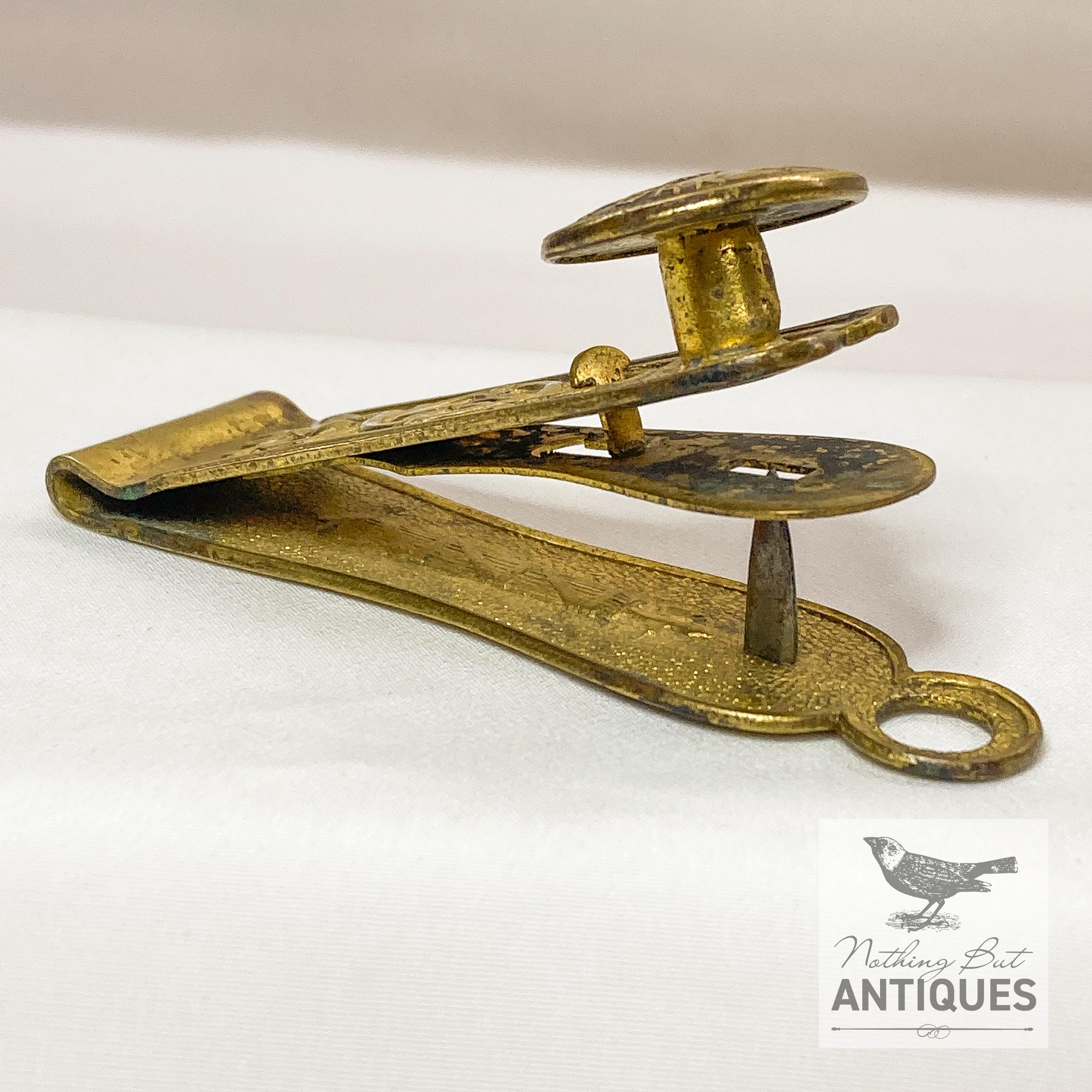 RARE Antique Victorian First Paper Fastener Hole Punch, Brass, George W ...