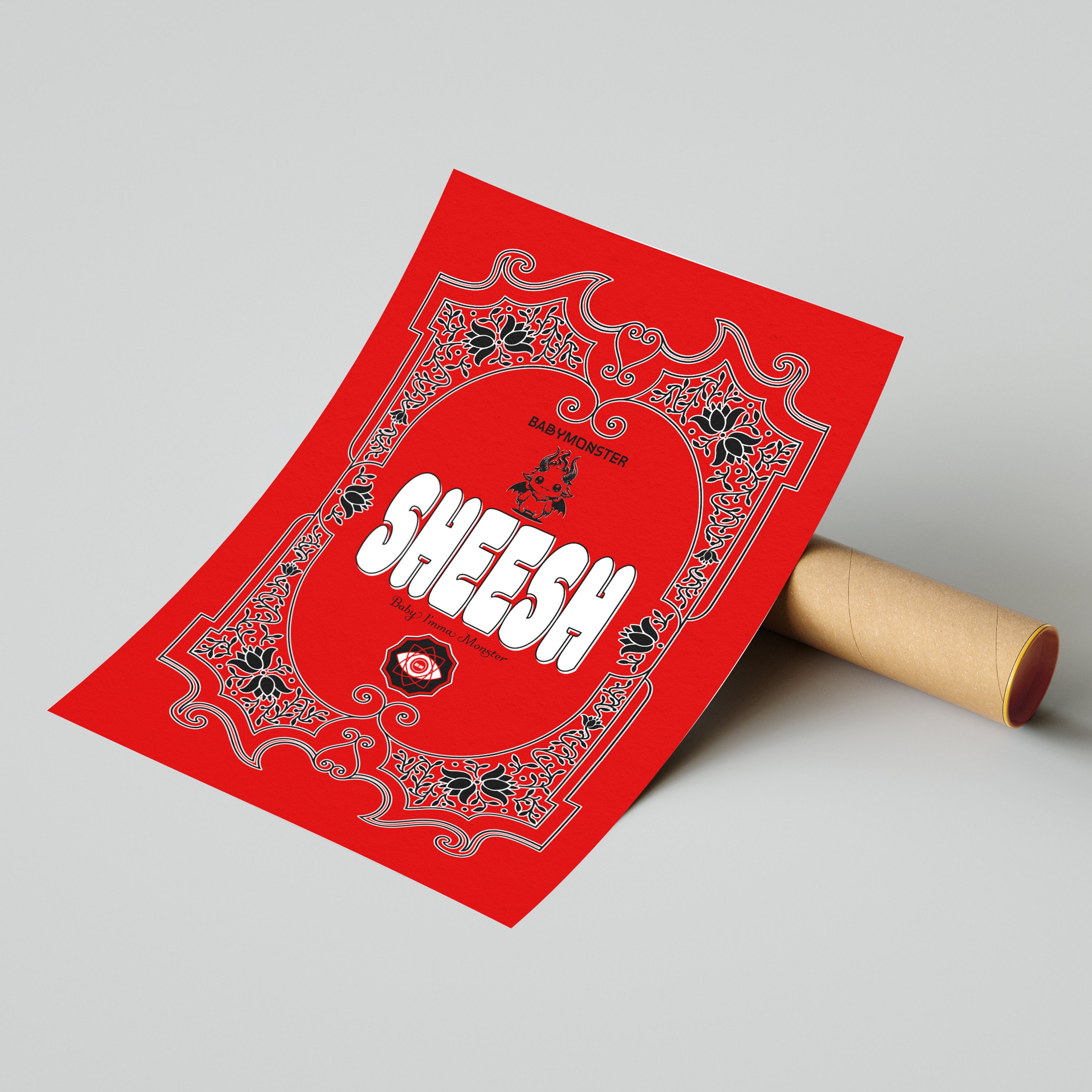 Poster BABYMONSTER Sheesh HD Download Lyrics Music Kpop Kawaii ...