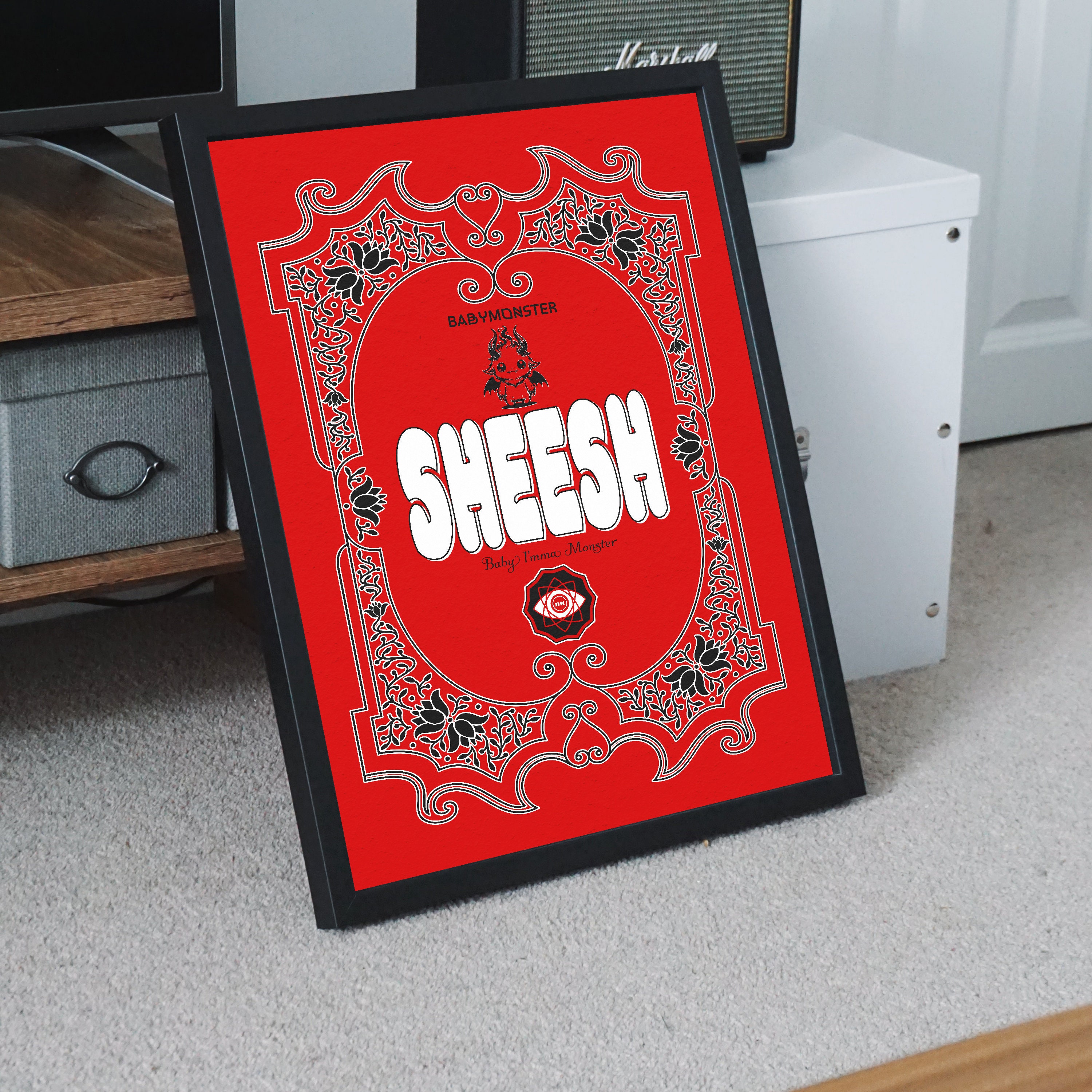 Poster BABYMONSTER Sheesh HD Download Lyrics Music Kpop Kawaii ...