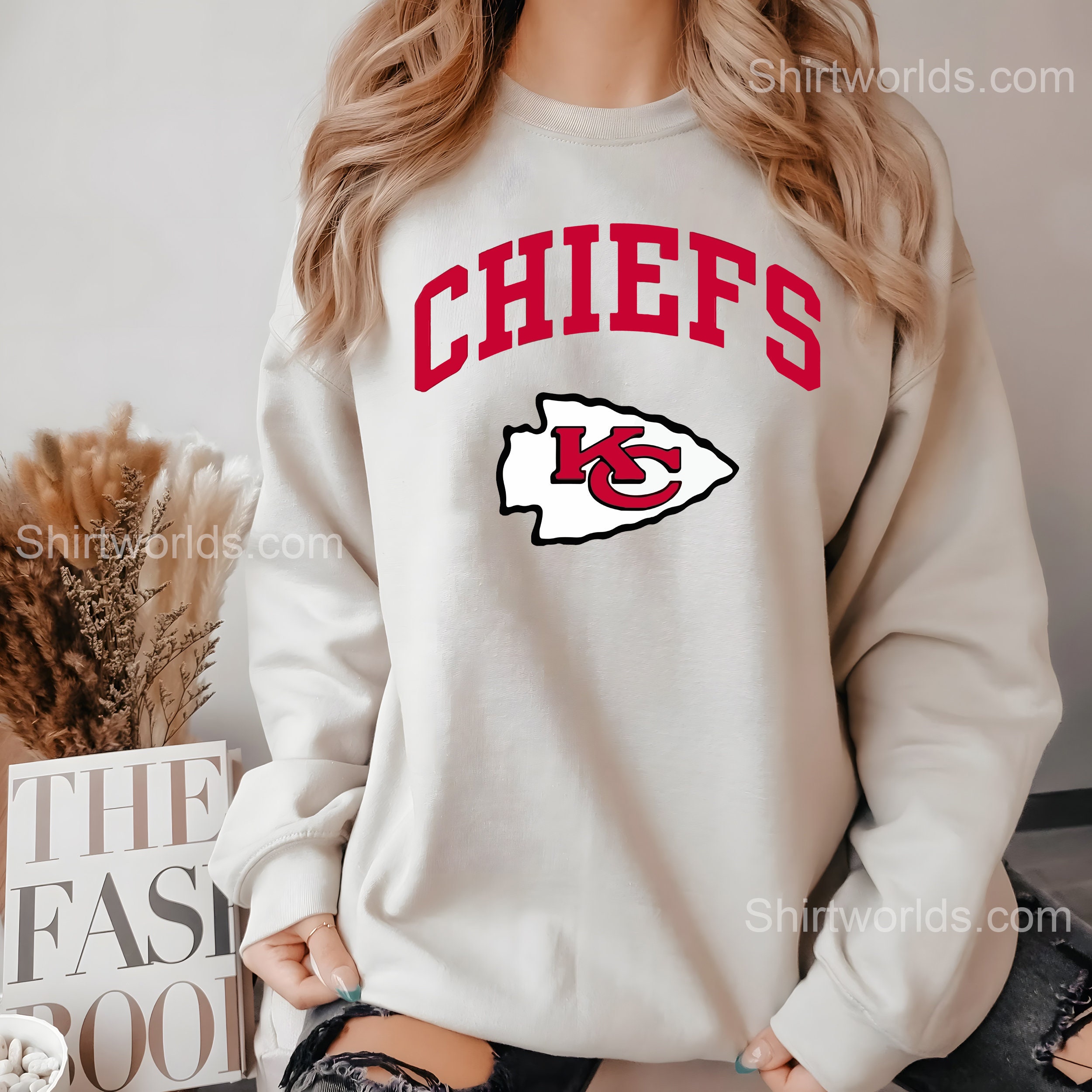 KC Chiefs Retro Crewneck Sweatshirt, KC Chiefs Apparel, Chiefs Shirt ...