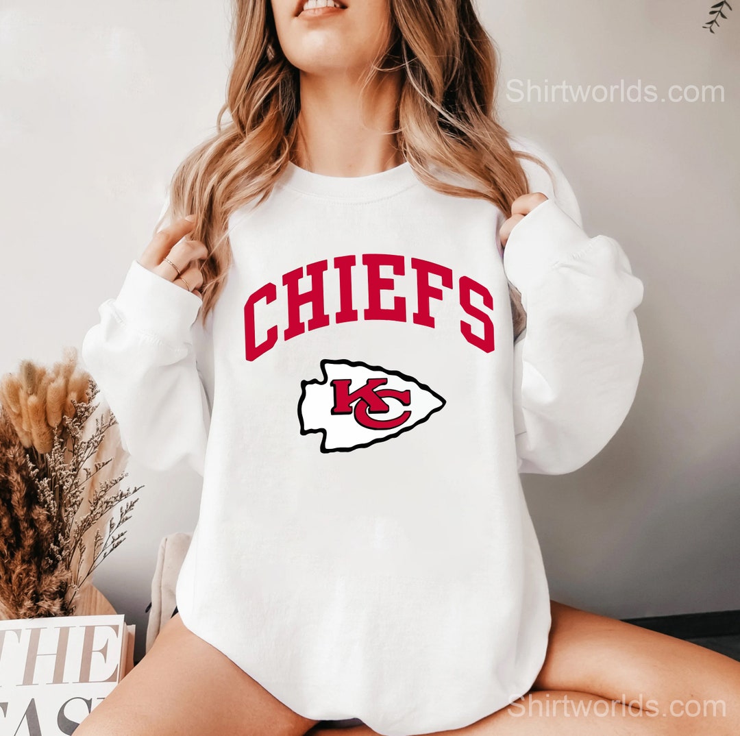 KC Chiefs Retro Crewneck Sweatshirt, KC Chiefs Apparel, Chiefs Shirt ...
