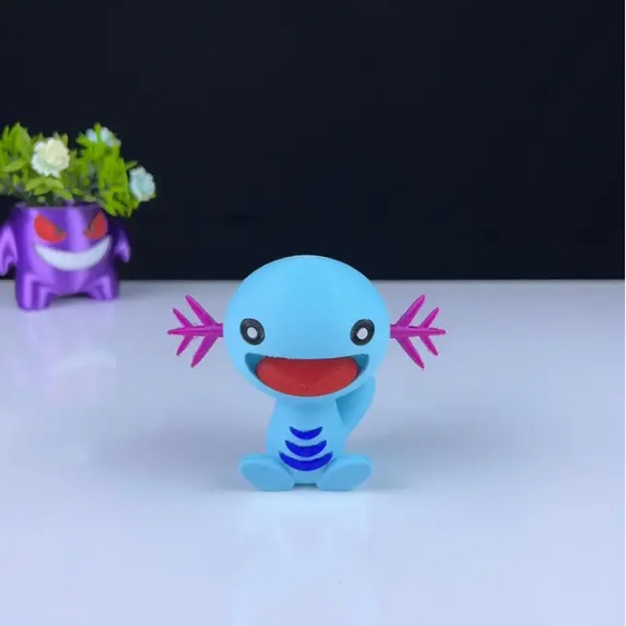 Happy Wooper 3D Printed Model Pokemon Game Collectible Figurine Fan Art ...