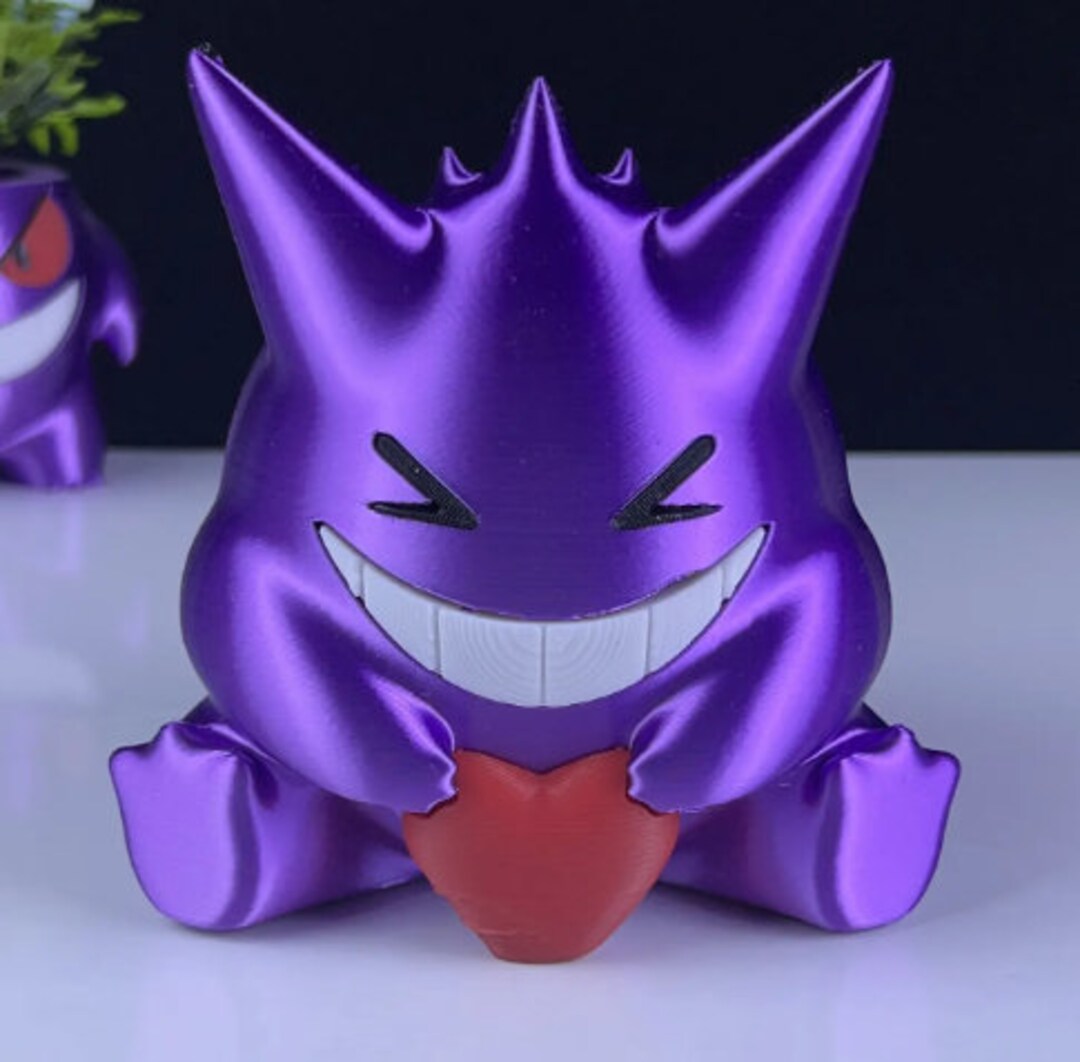 Heartful Gengar 3D Printed Model Pokemon Game Collectible Figurine Fan ...