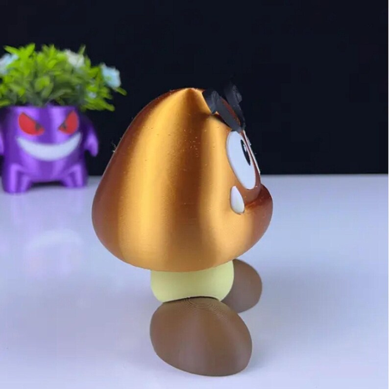 Goomba 3D Printed Model - Super Mario Bros Game Collectible Figurine ...