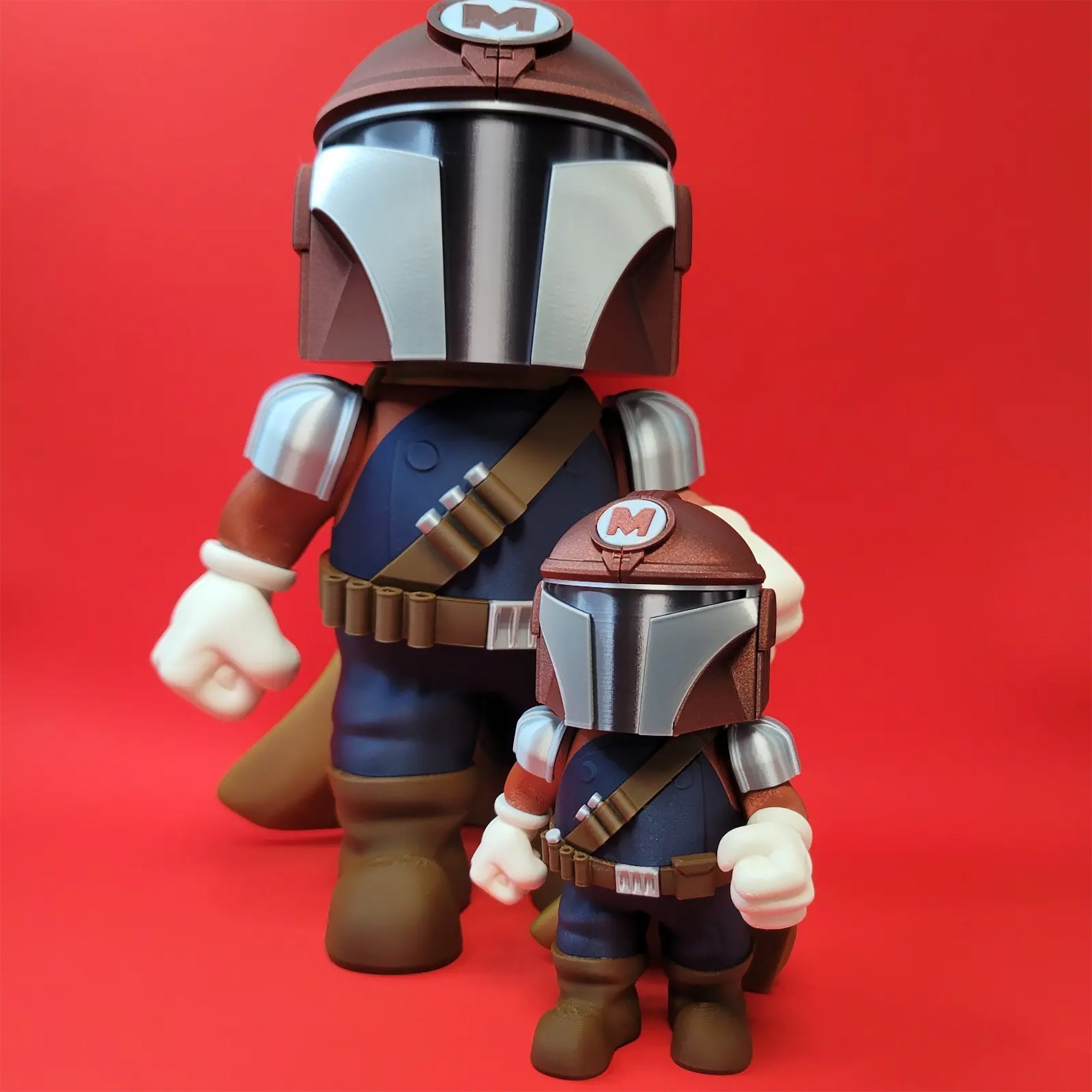 Mariolorian 3D Printed Model Super Mario Mandalorian Game Collectible ...