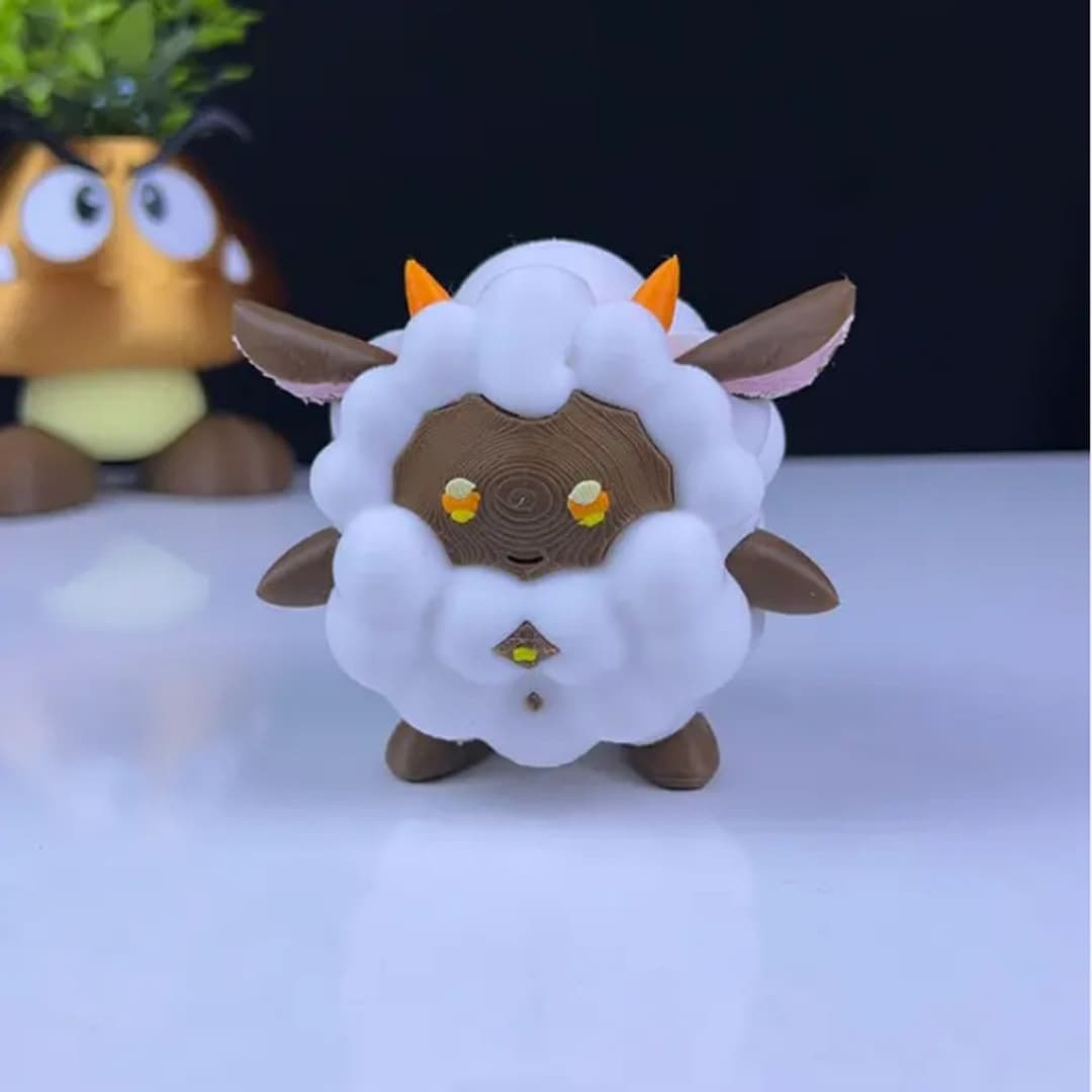 Lamball 3D Printed Model Palworld Game Collectible Figurine Fan Art ...
