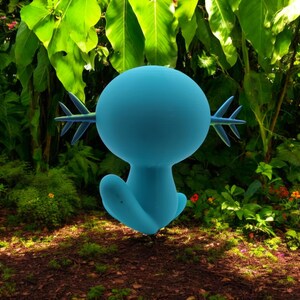 Happy Wooper 3D Printed Model - Pokemon Game Collectible Figurine Fan ...