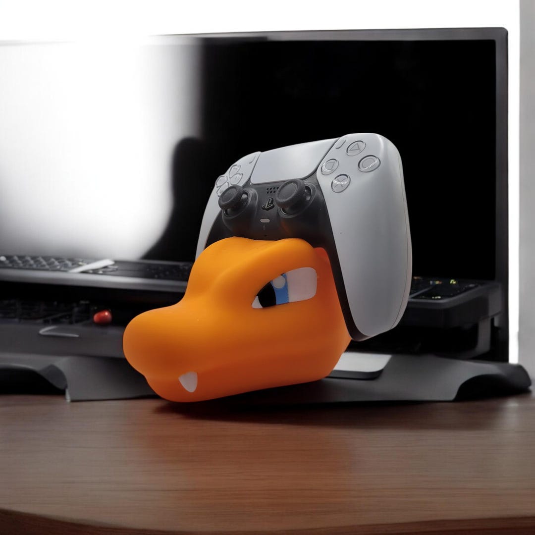 Charizard Controller Holder 3D Printed Model - Pokemon Game Collectible Figurine Fan Art Desk ...