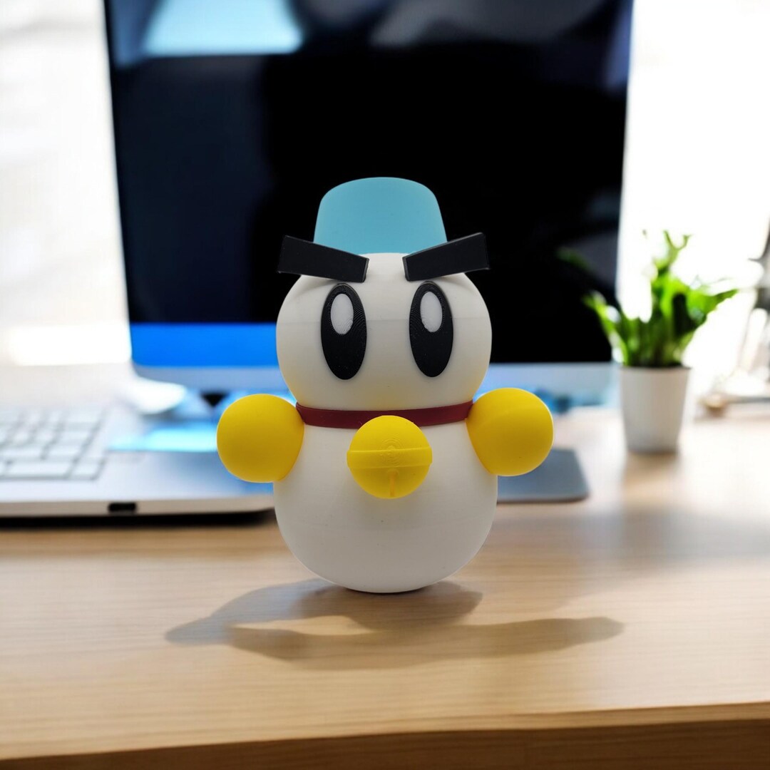 Chilly 3D Printed Model - Kirby Game Collectible Figurine Fan Art Desk ...