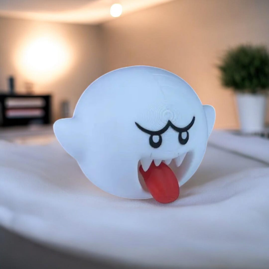 Boo 3D Printed Model - Super Mario Game Collectible Figurine Fan Art ...