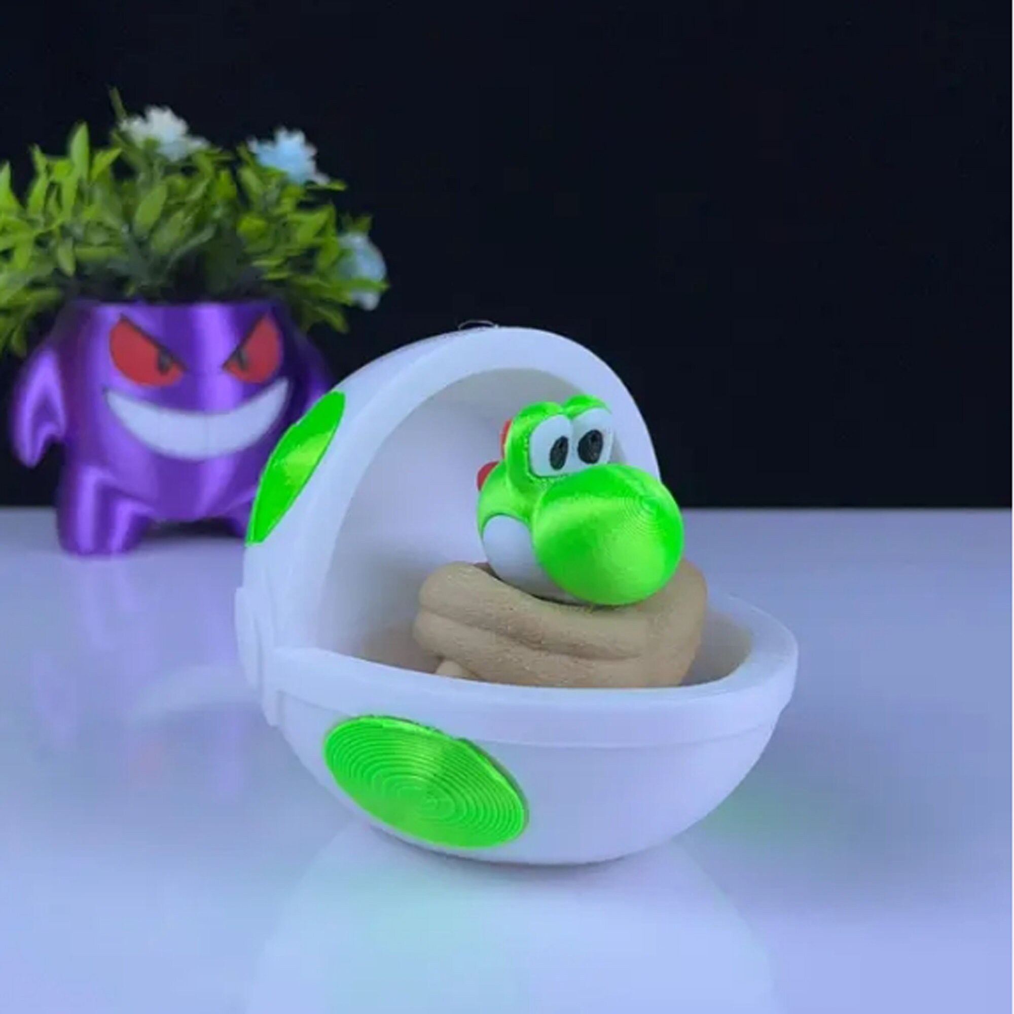 Baby Yoshi 3D Printed Model Super Mario Game Collectible Figurine Fan ...