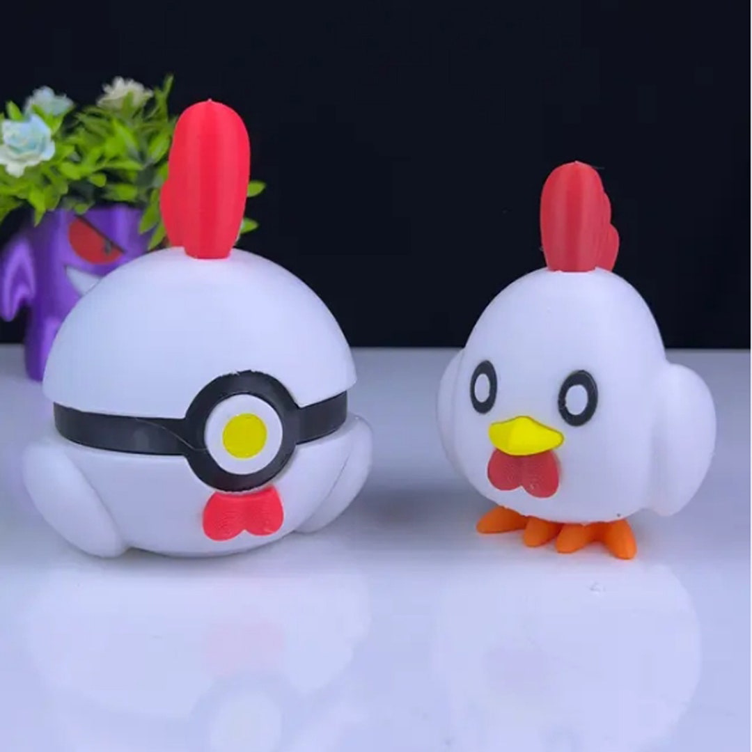 Chikipi Pokeball 3D Printed Model Palworld Game Collectible Figurine ...
