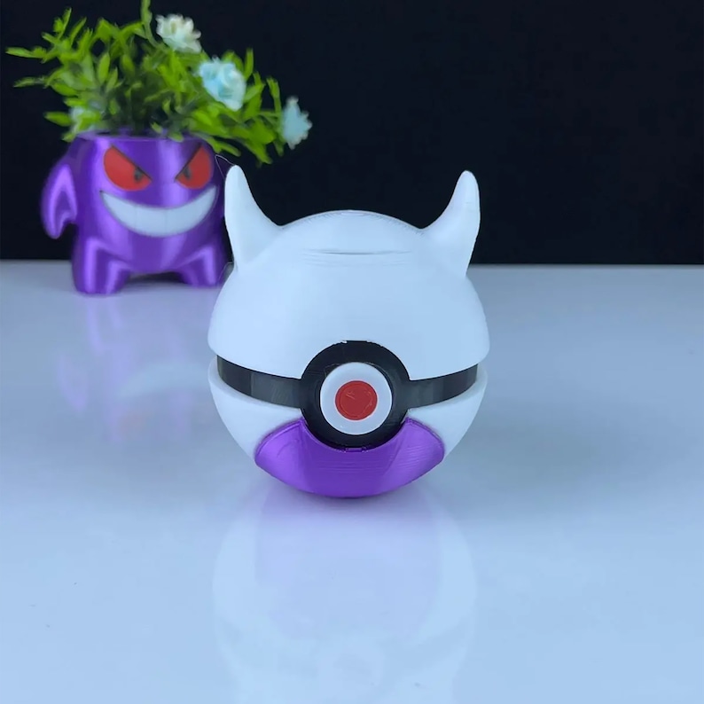 Mewtwo Pokeball 3D Printed Model - Pokemon Game Collectible Figurine ...
