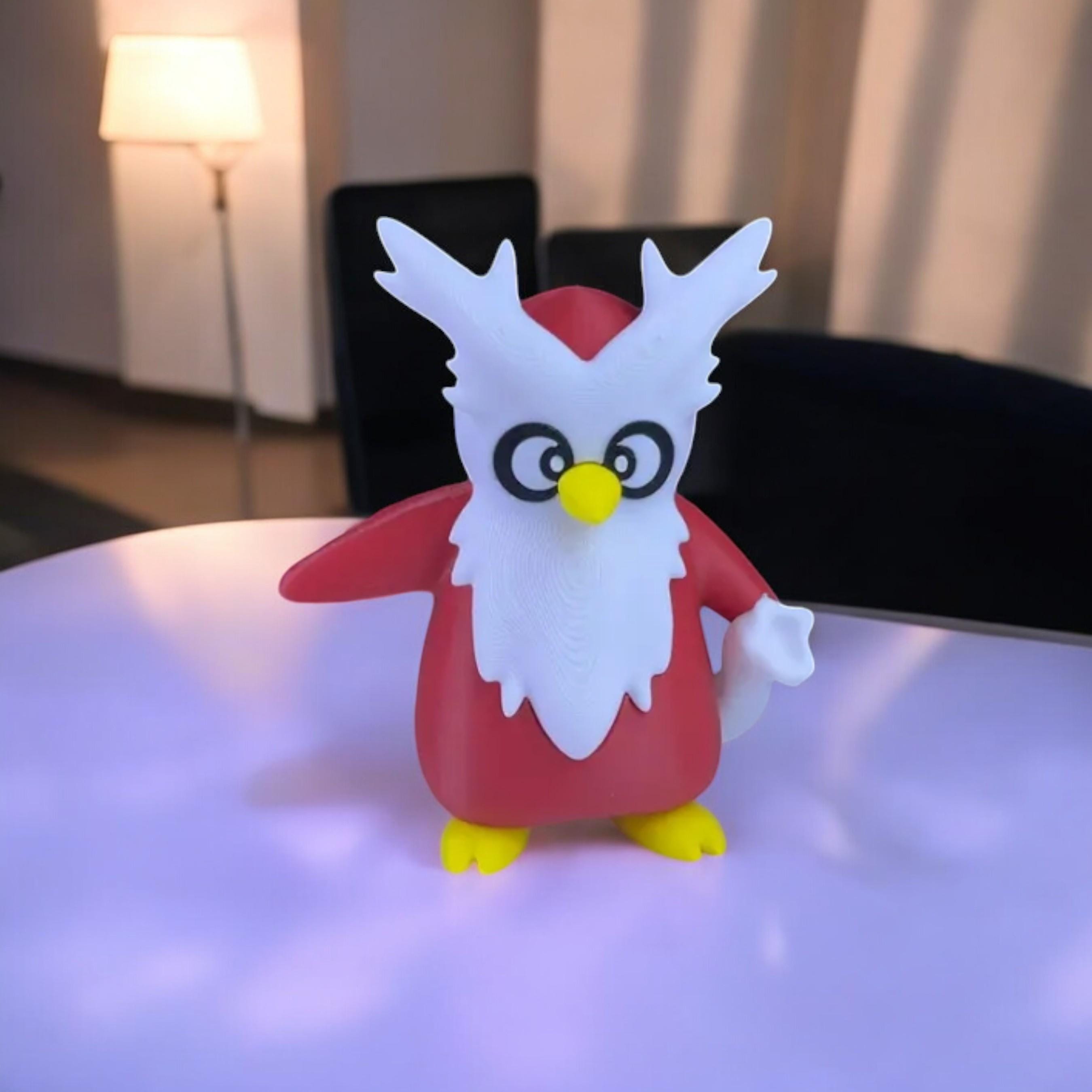 Delibird 3D Printed Model Pokemon Game Collectible Figurine Fan Art ...