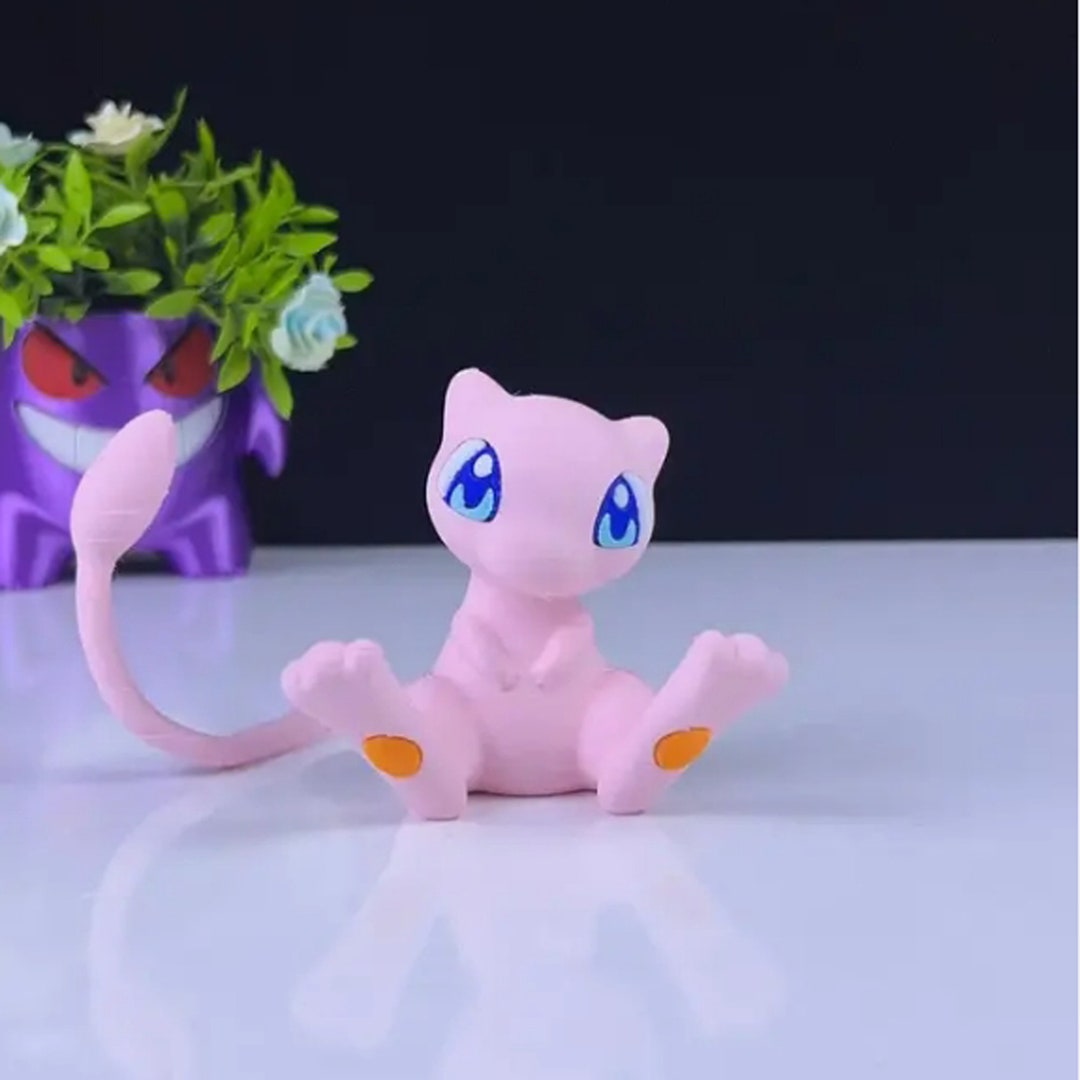 Mew 3D Printed Model Pokemon Game Collectible Figurine Fan Art Desk Pet ...