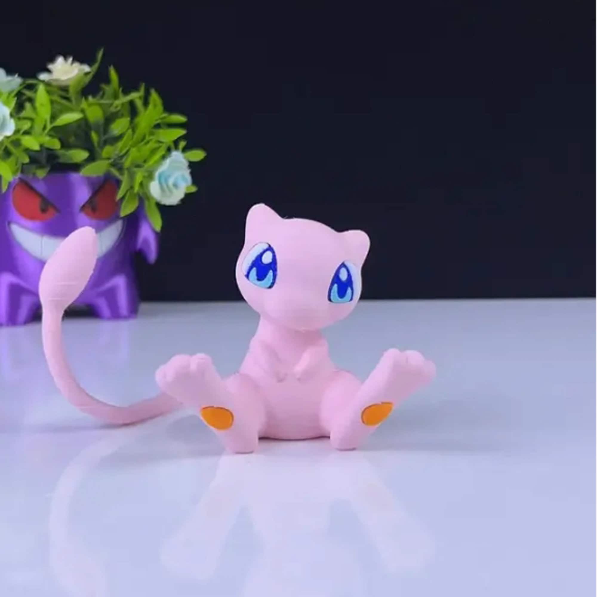 Mew 3D Printed Model Pokemon Game Collectible Figurine Fan Art Desk Pet ...