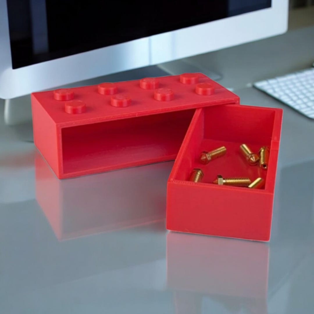 Lego Locker Block 3D Printed Model - Container Game Collectible ...