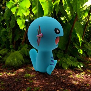Happy Wooper 3D Printed Model - Pokemon Game Collectible Figurine Fan ...