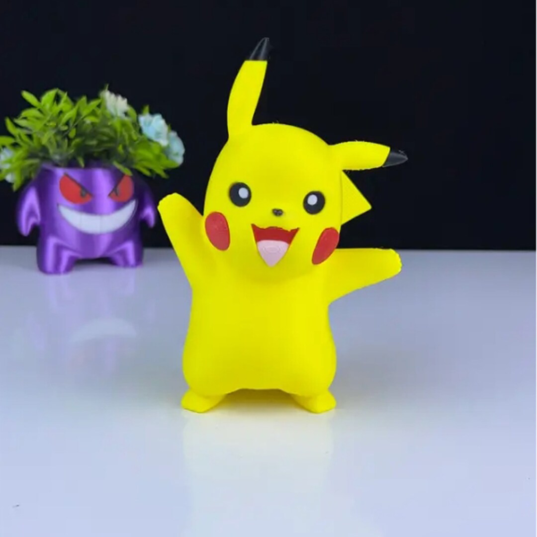 Pikachu 3D Printed Model - Pokemon Game Collectible Figurine Fan Art ...