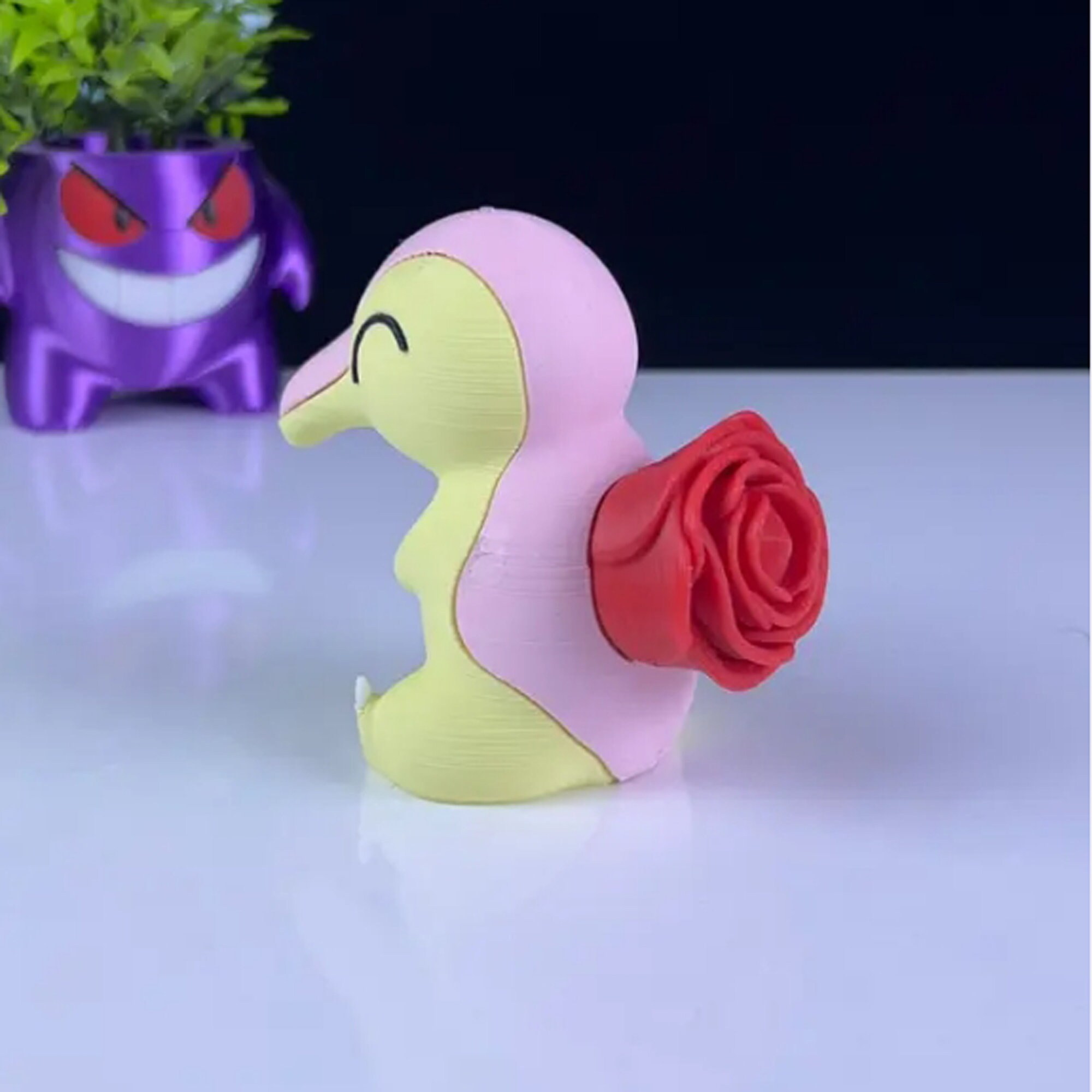 Floral Cyndaquil 3D Printed Model Pokemon Game Collectible Figurine Fan ...