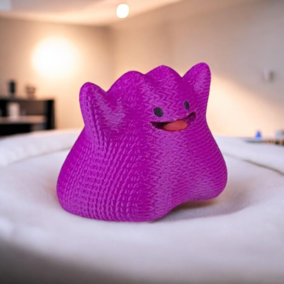 Knitted Ditto 3D Printed Model Pokemon Game Collectible Figurine Fan ...