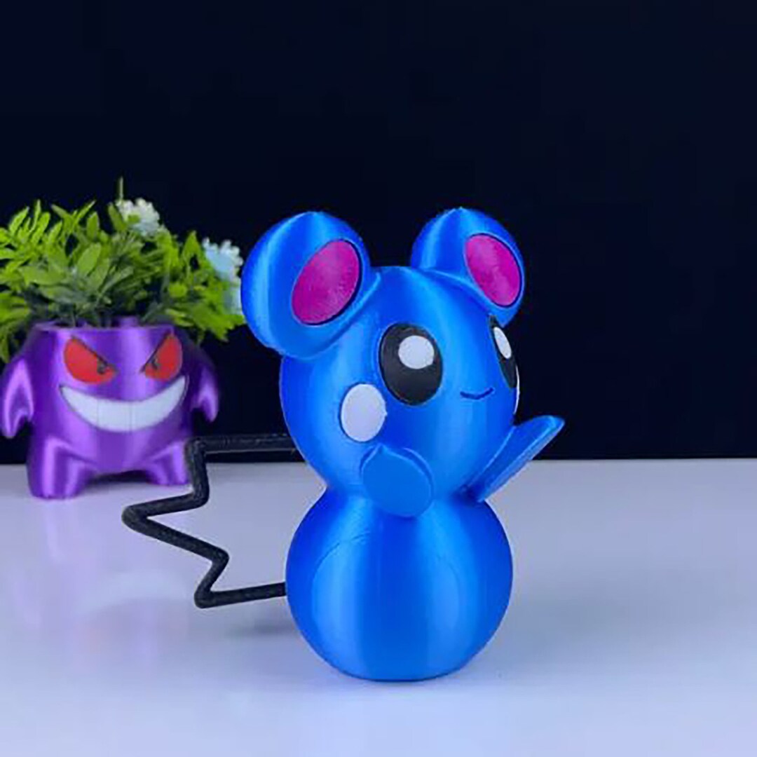 Azurill 3D Printed Model Pokemon Game Collectible Figurine Fan Art Desk ...
