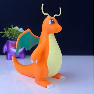 Dragonite 3D Printed Model - Pokemon Game Collectible Figurine Fan Art ...