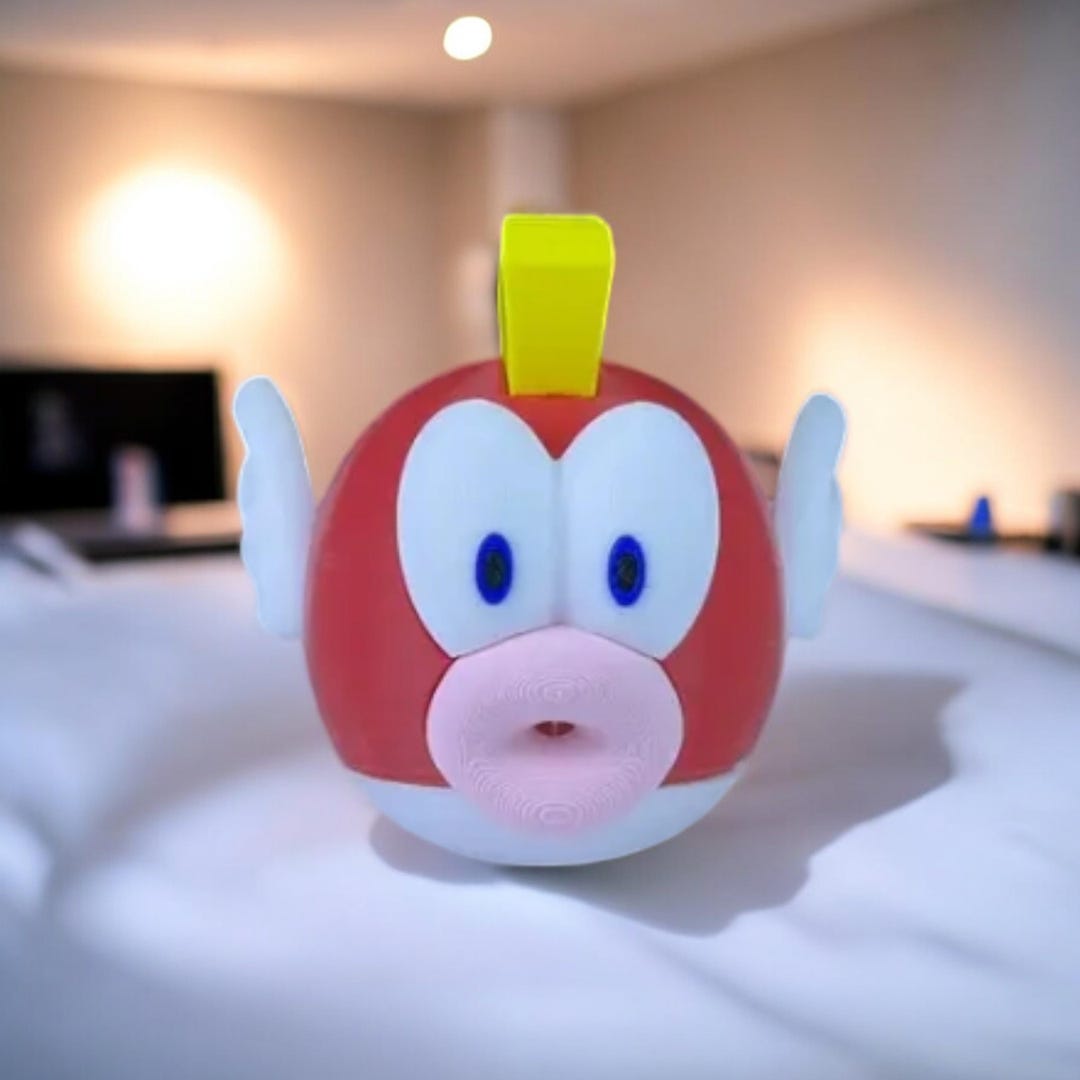 Cheep Cheep 3D Printed Model - Super Mario Game Collectible Figurine ...