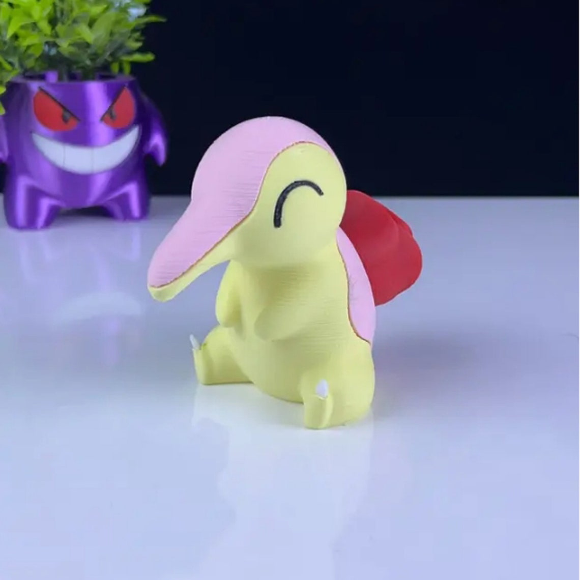 Floral Cyndaquil 3D Printed Model Pokemon Game Collectible Figurine Fan ...