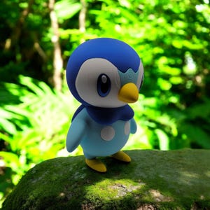 Piplup 3D Printed Model Pokemon Game Collectible Figurine Fan Art Desk ...