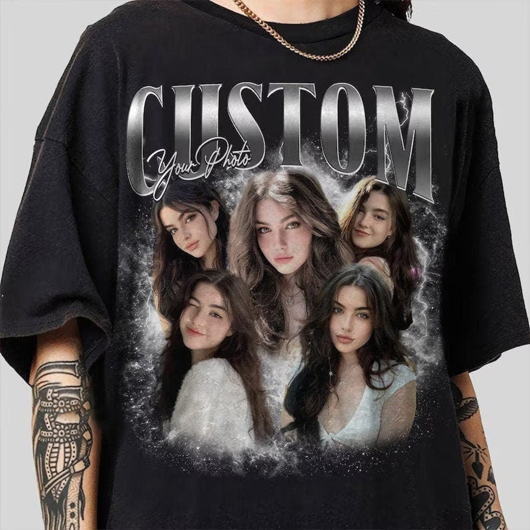 Custom Bootleg Rap Tee, Vintage Custom Funny Rap Shirt, Custom Photo ...