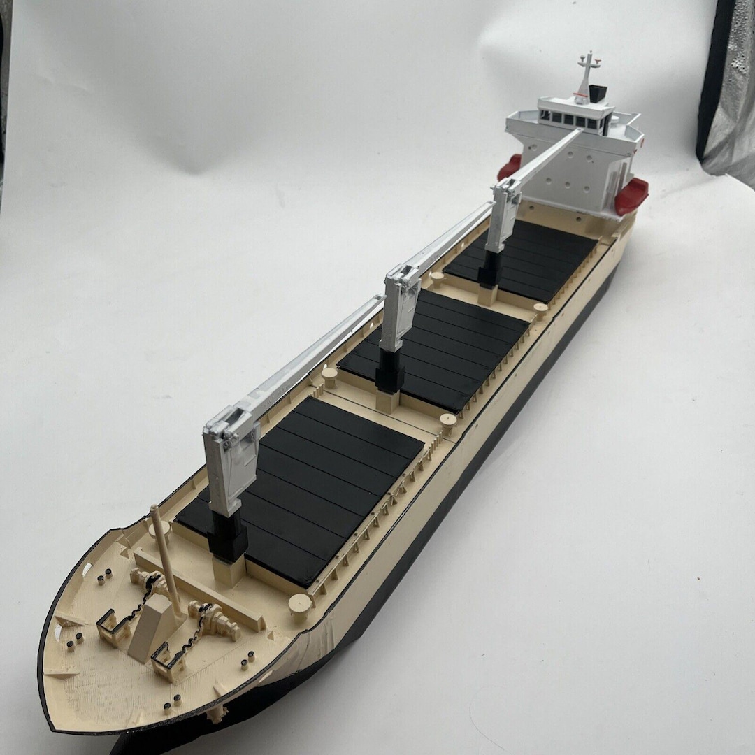 Unpainted Version, Ho Scale Built Bulk Cargo Ship 28” Long, Build to ...