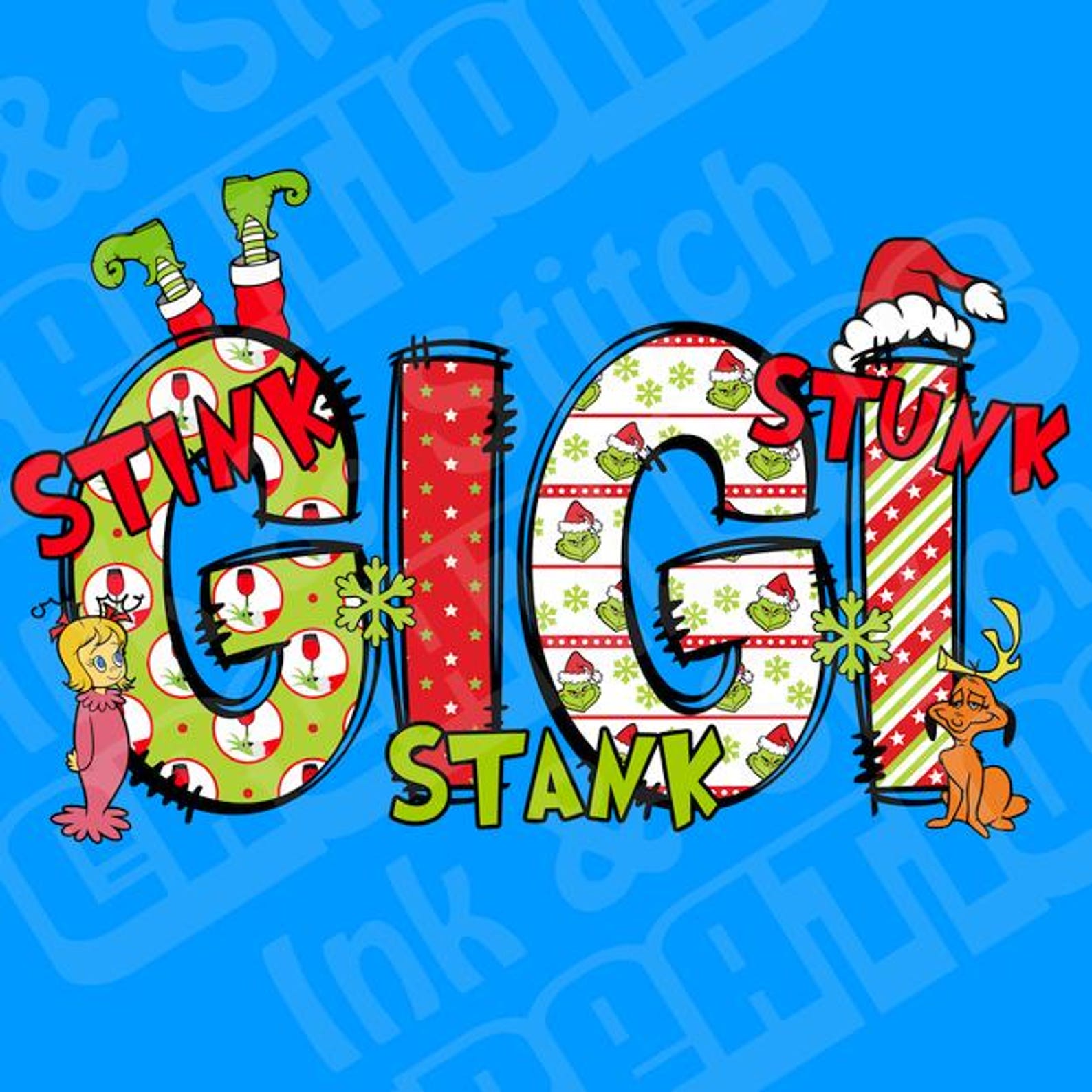 GIGI Grinch Original Christmas, Transparent Background, 300 or Better ...